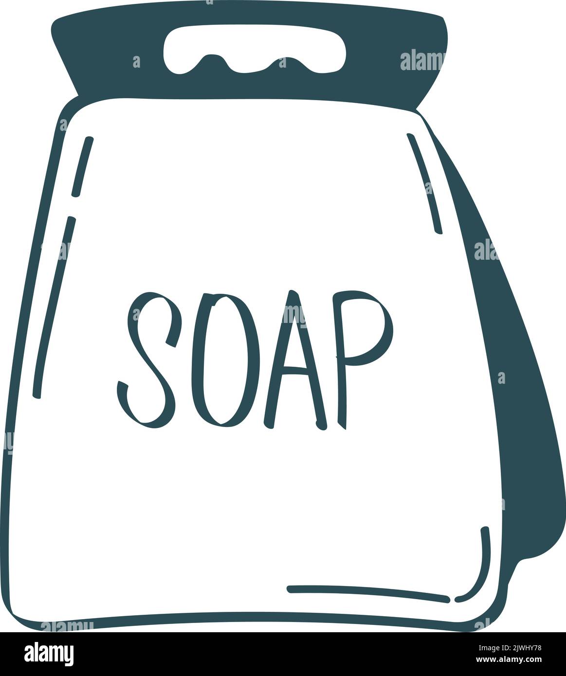 Natural liquid laundry detergent Stock Vector Images - Alamy