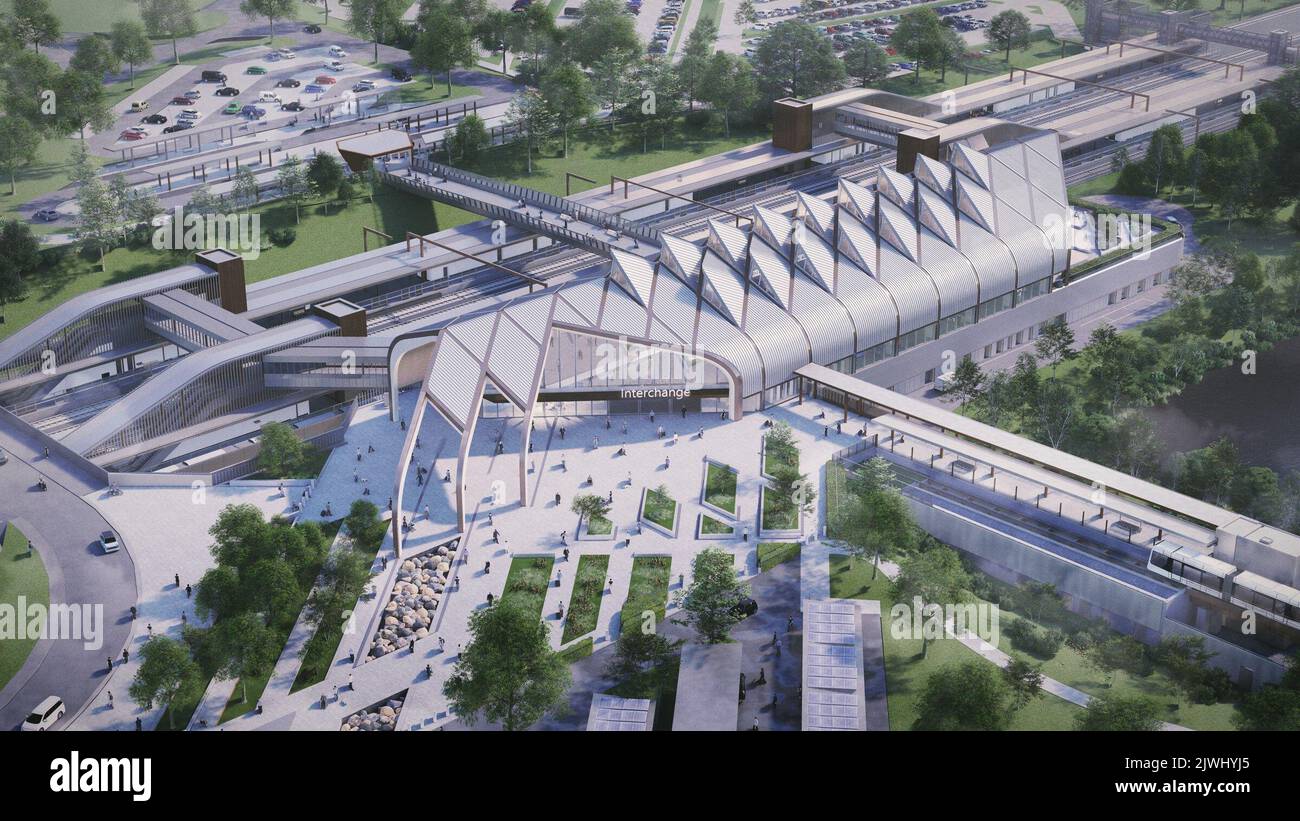 File photo dated 01/05/20 of a undated HS2 handout artist's impression ...