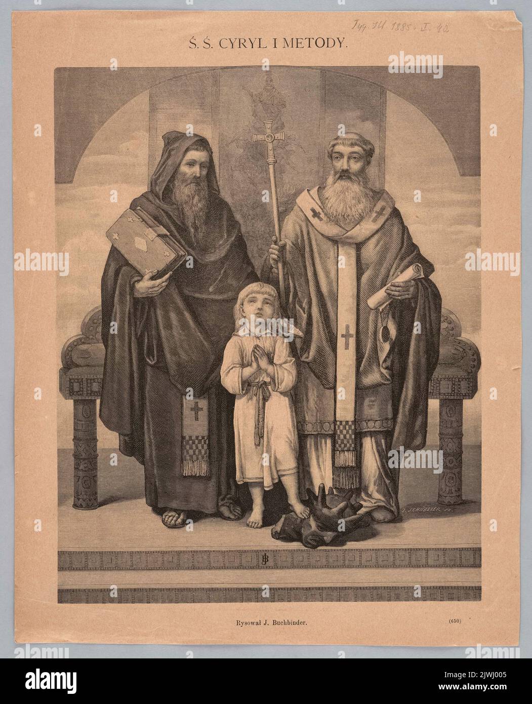 Buchbinder, Józef (1839-1909), Saints Cyril and Methodius; from ...