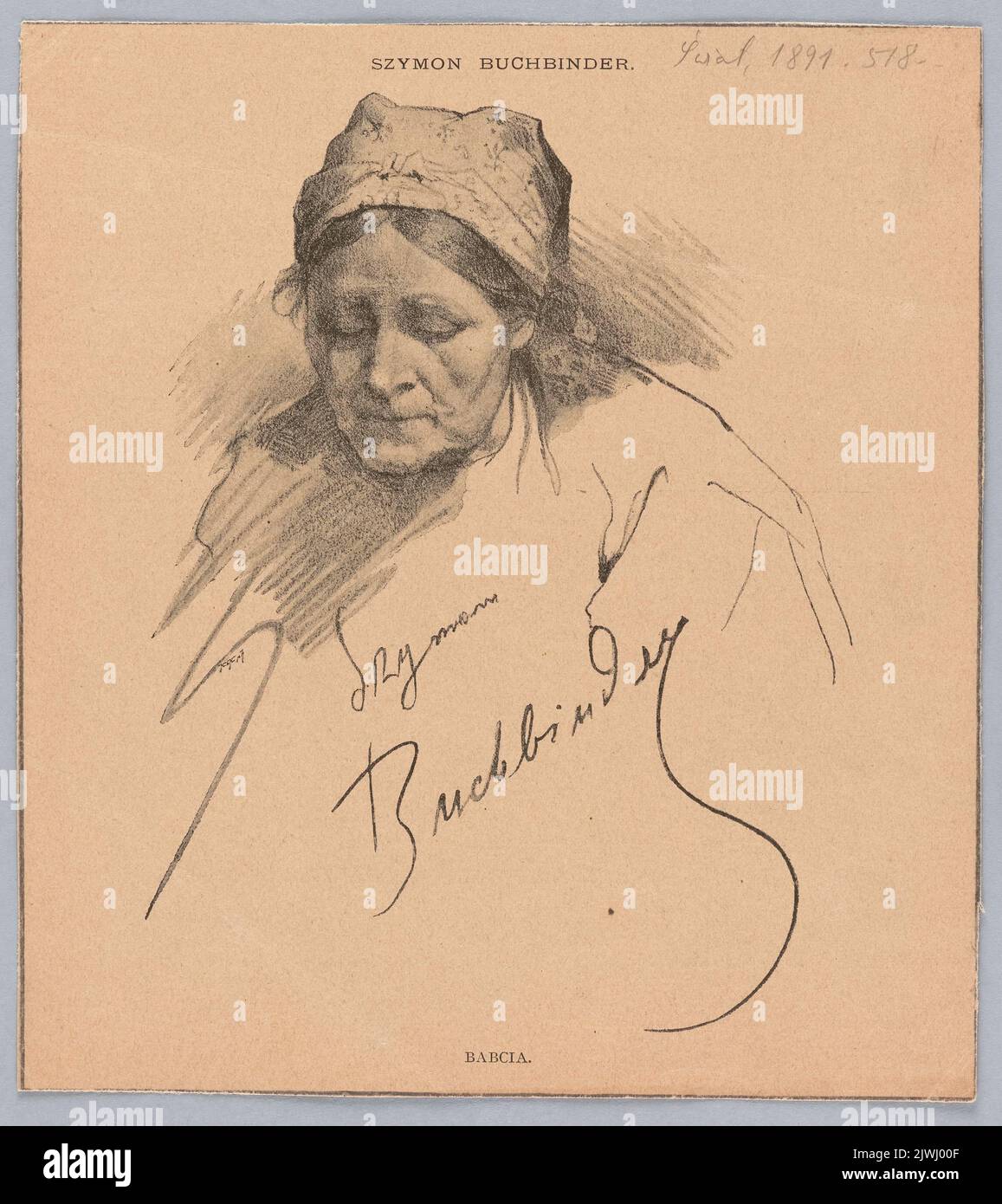 Reproduction of a painting: Buchbinder, Szymon (1853-1908 ...