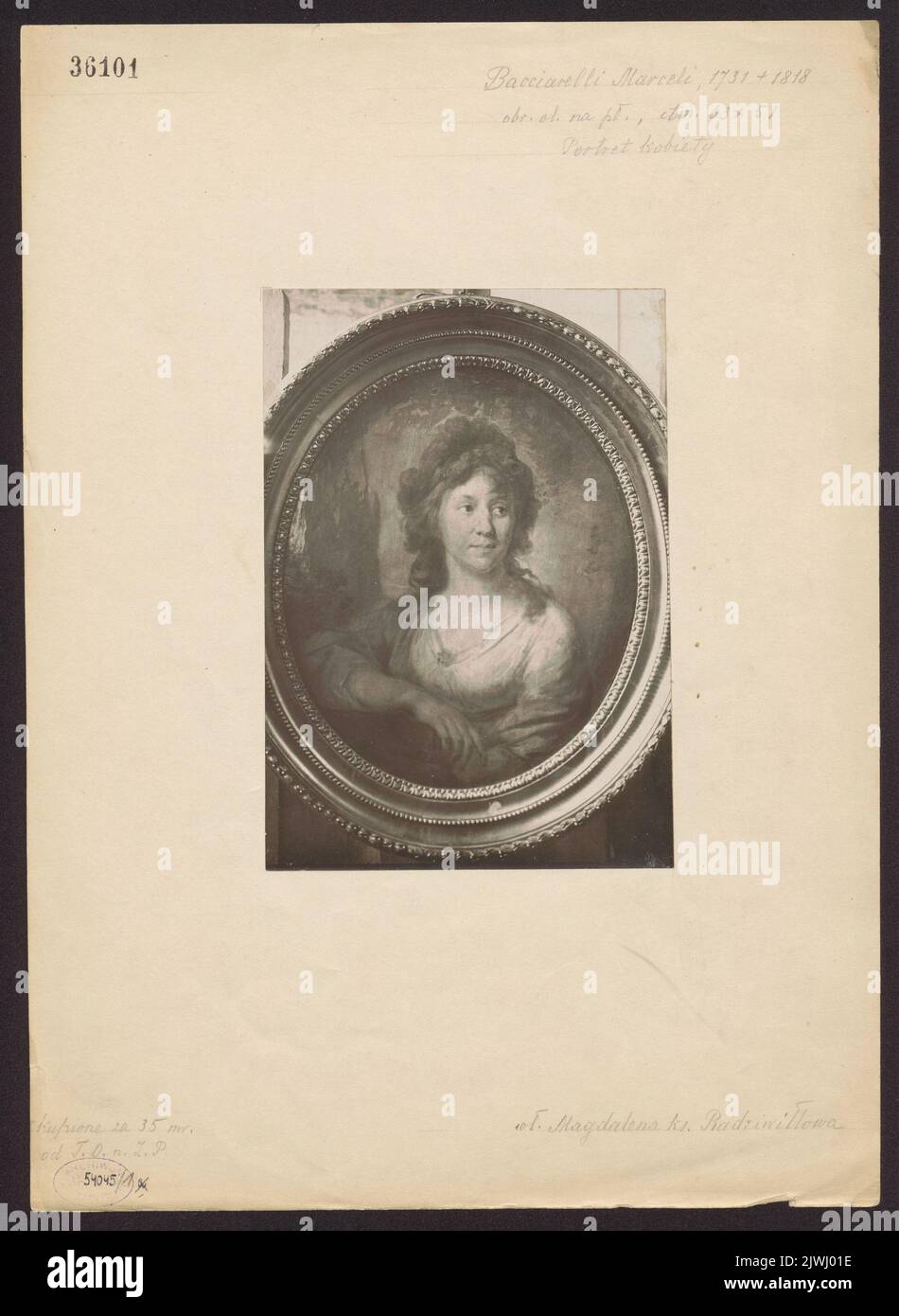 Reproduction of painting from the collection of Maria Radziwiłł ...