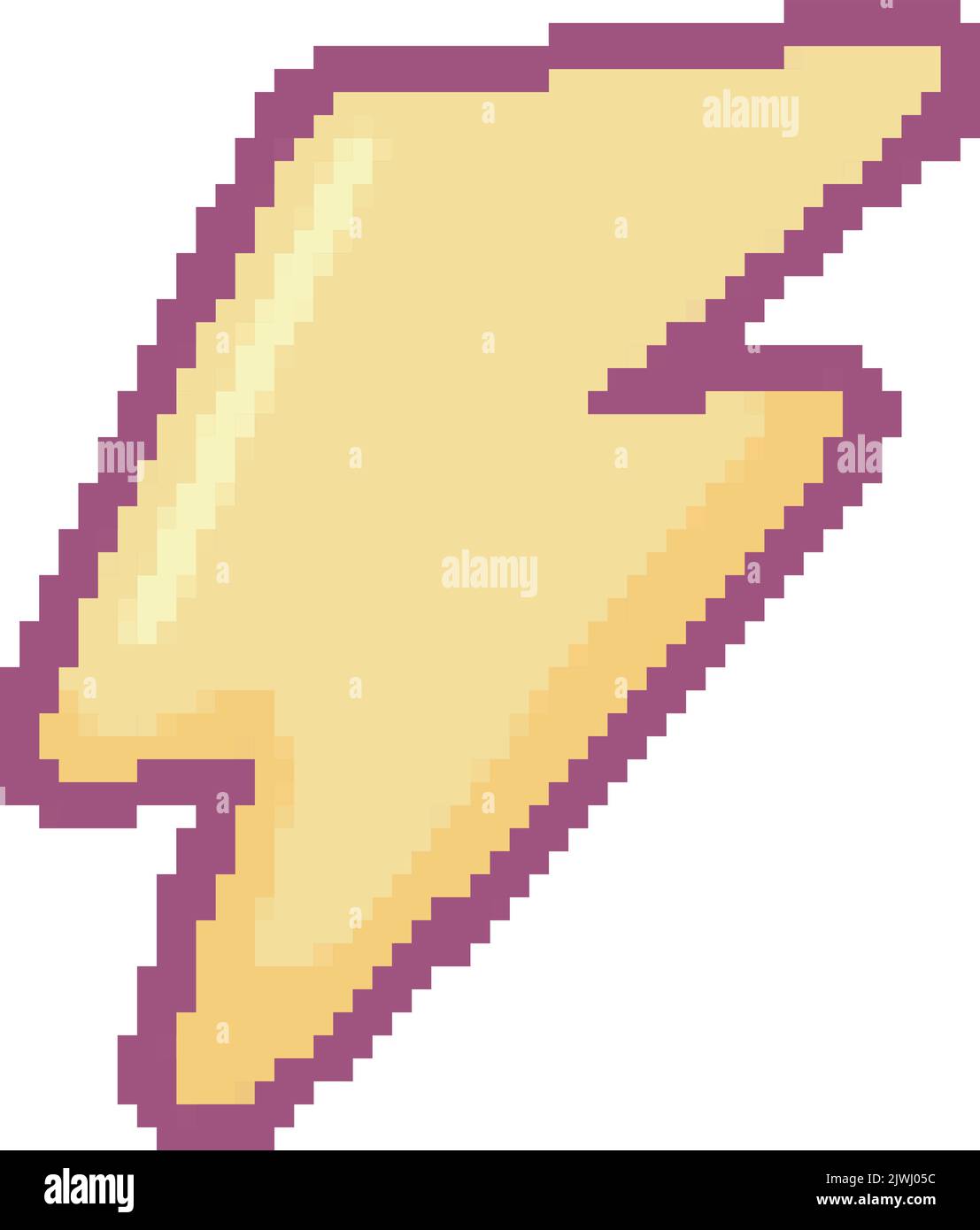 thunderbolt pixel art Stock Vector Image & Art - Alamy