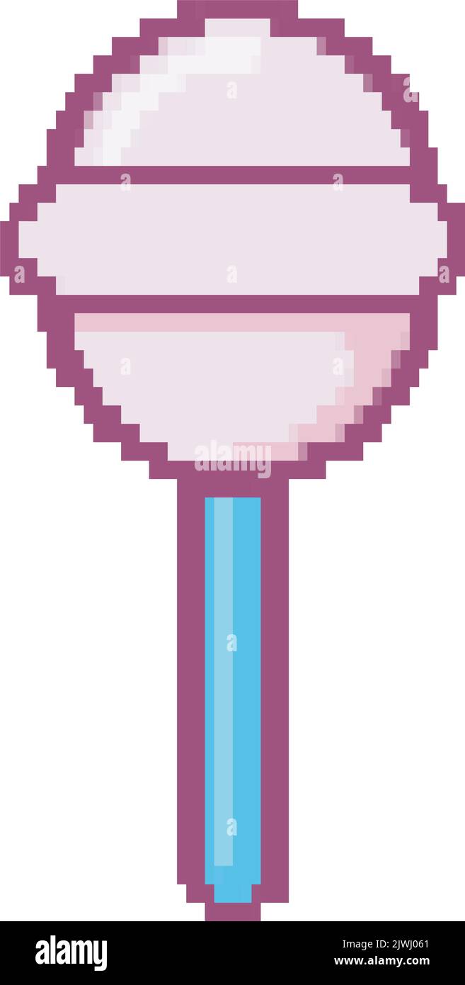 candy in stick pixel art Stock Vector Image & Art - Alamy