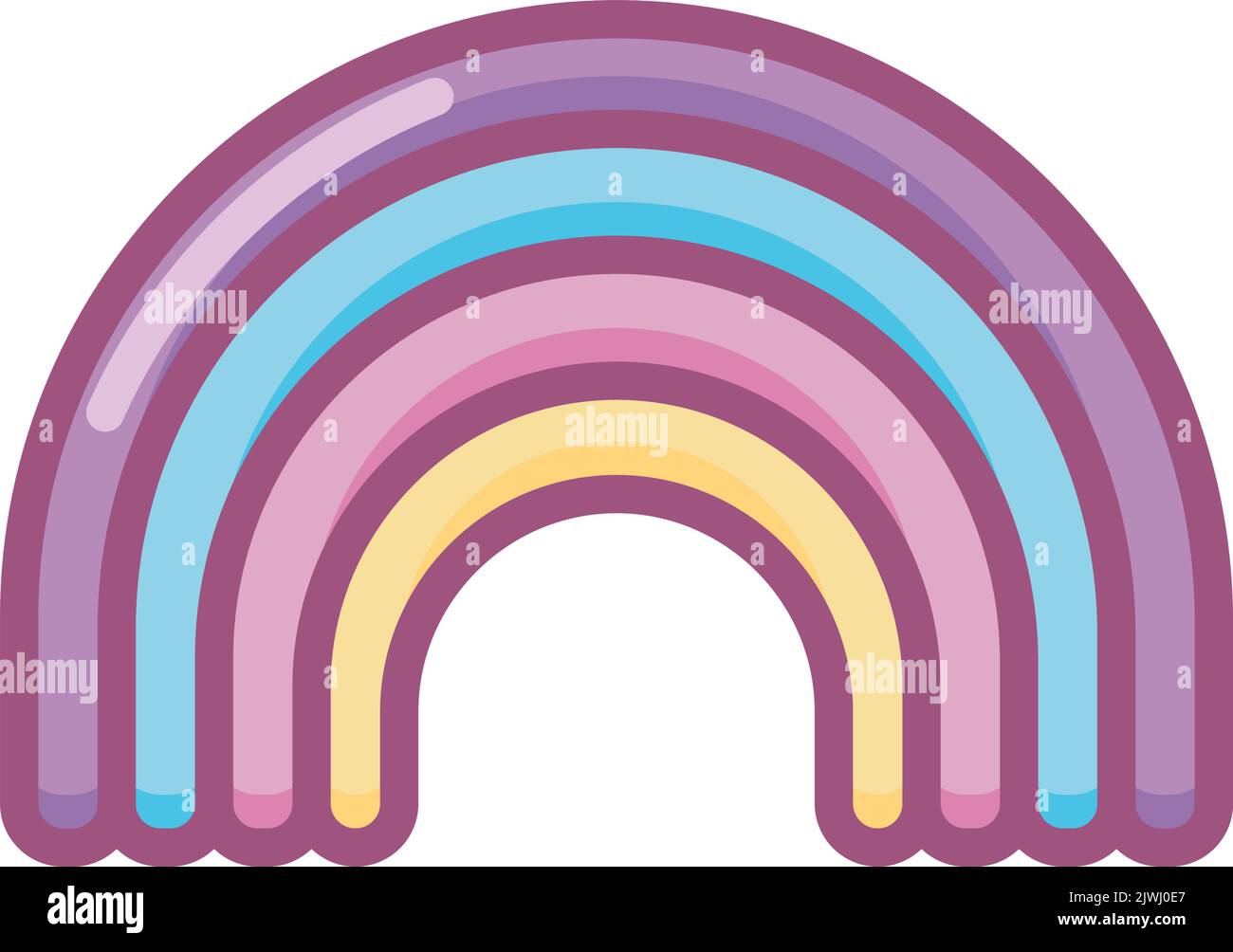 rainbow cartoon icon Stock Vector Image & Art - Alamy