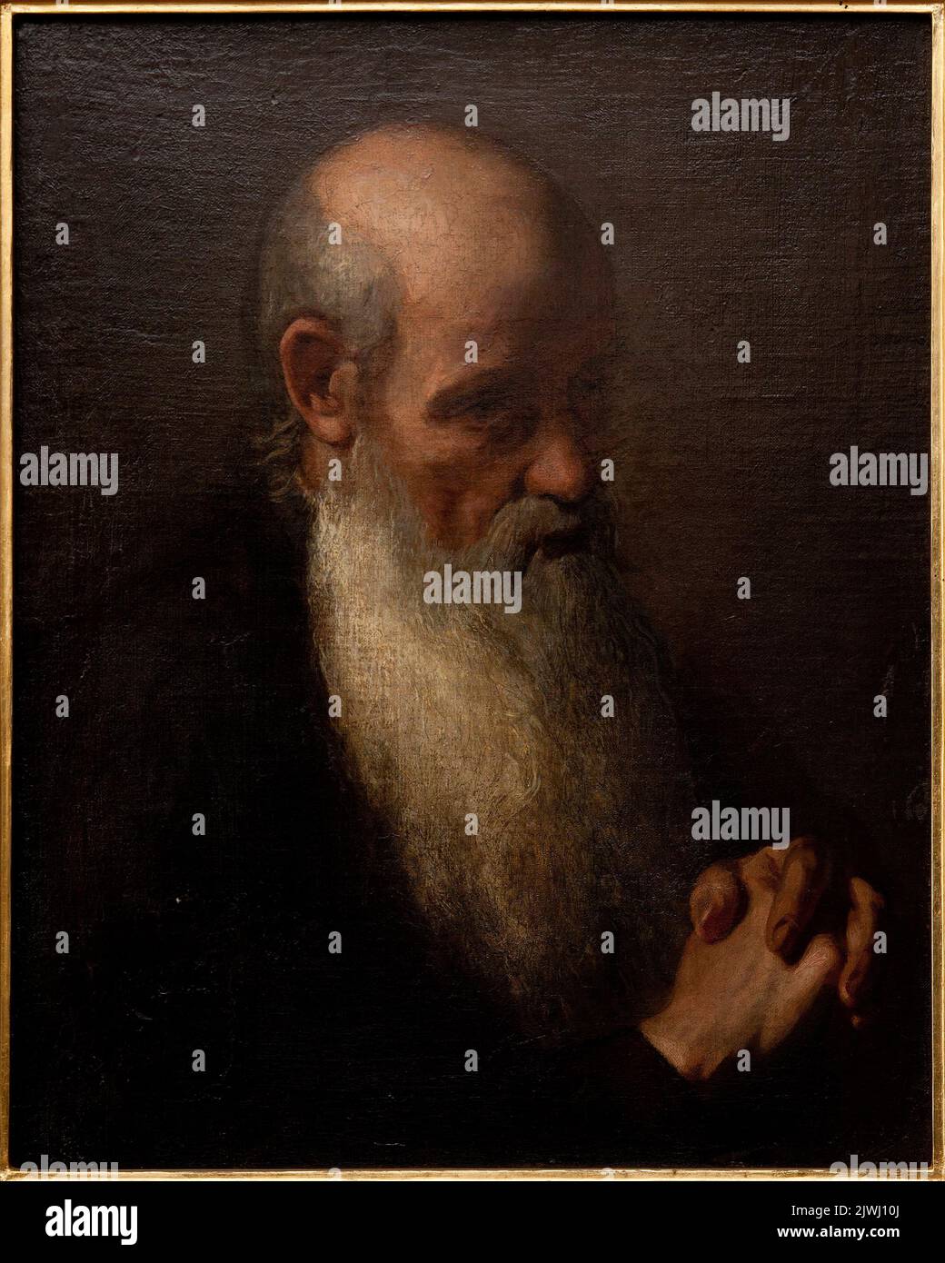 Old man. Kolberg, Antoni (1815-1882), painter Stock Photo - Alamy