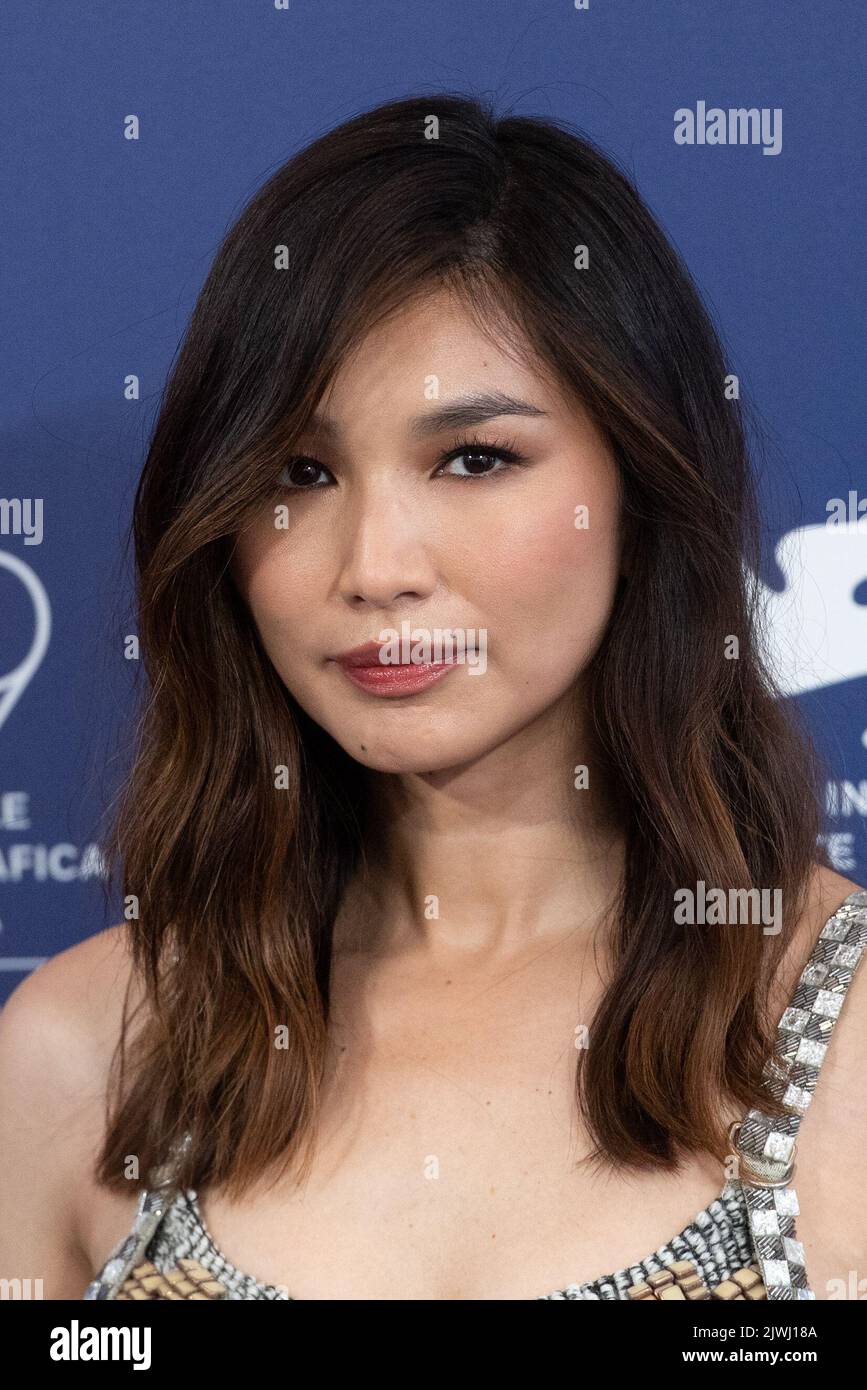 Venice, Italy. 05th Sep, 2022. Gemma Chan attends the photocall for ...
