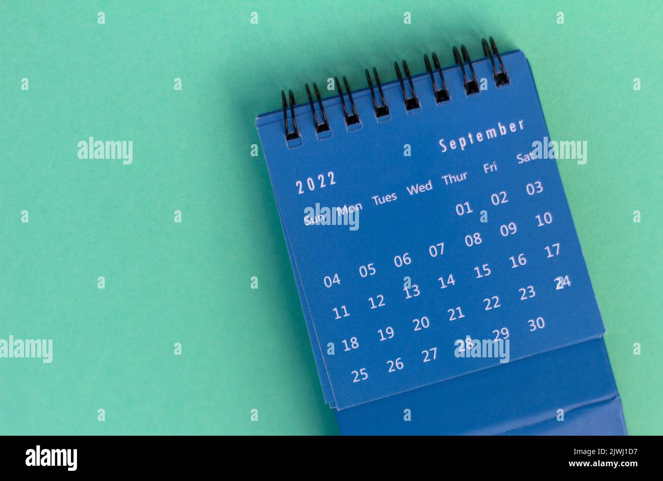 Hello September.Desktop calendar for September 2022 Stock Photo - Alamy