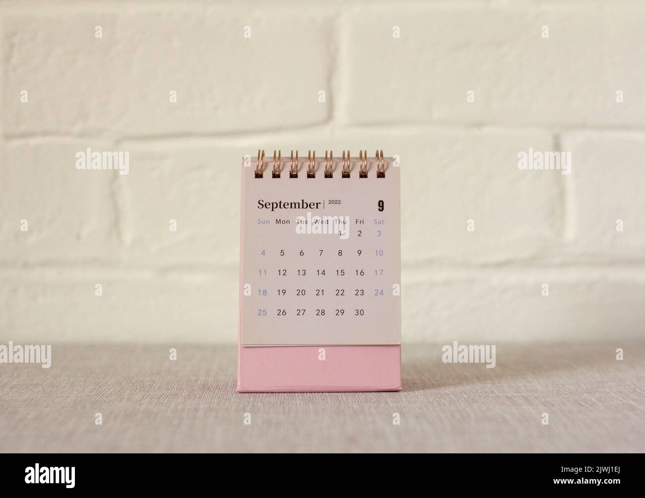 Hello, September.Desktop calendar for planning for September 2022 Stock ...