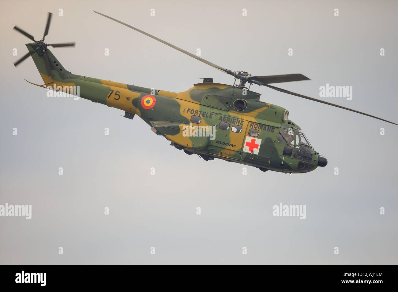 Bucharest, Romania - September 4, 2022: IAR-330 Puma military ...