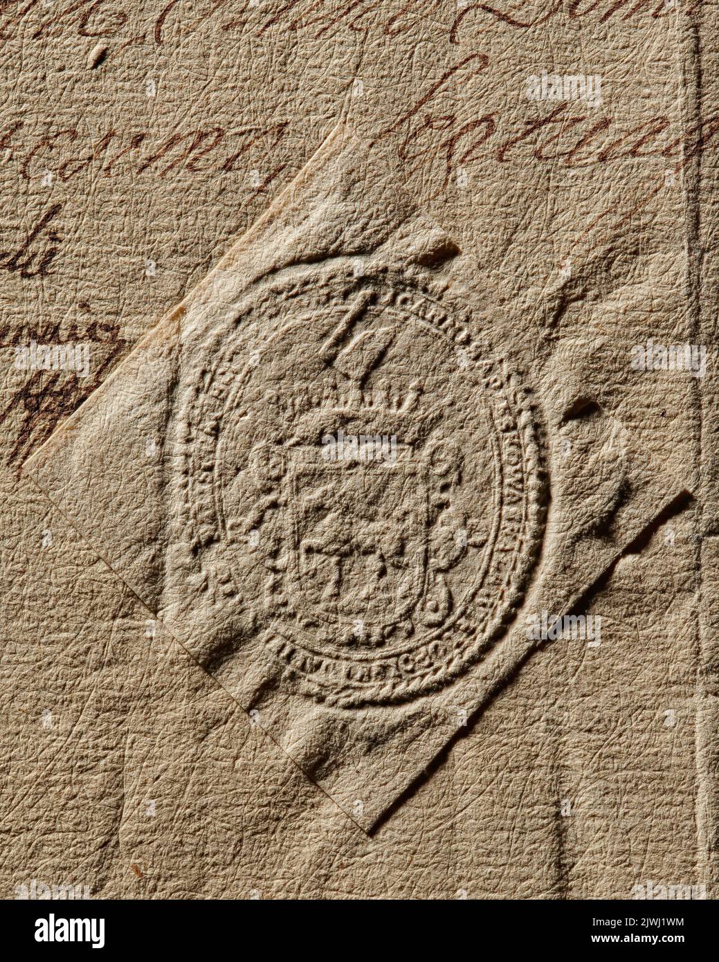 seal of Jan Wielopolski, Starost of Krakow. Wielopolski, Jan (1630-1688 ...