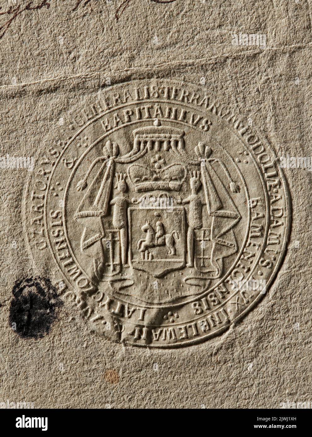seal of Adam Czartoryski, Starost of Letychiv. Czartoryski, Adam (fl ...