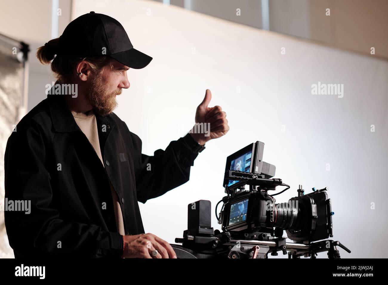 Production team backstage hi-res stock photography and images - Alamy