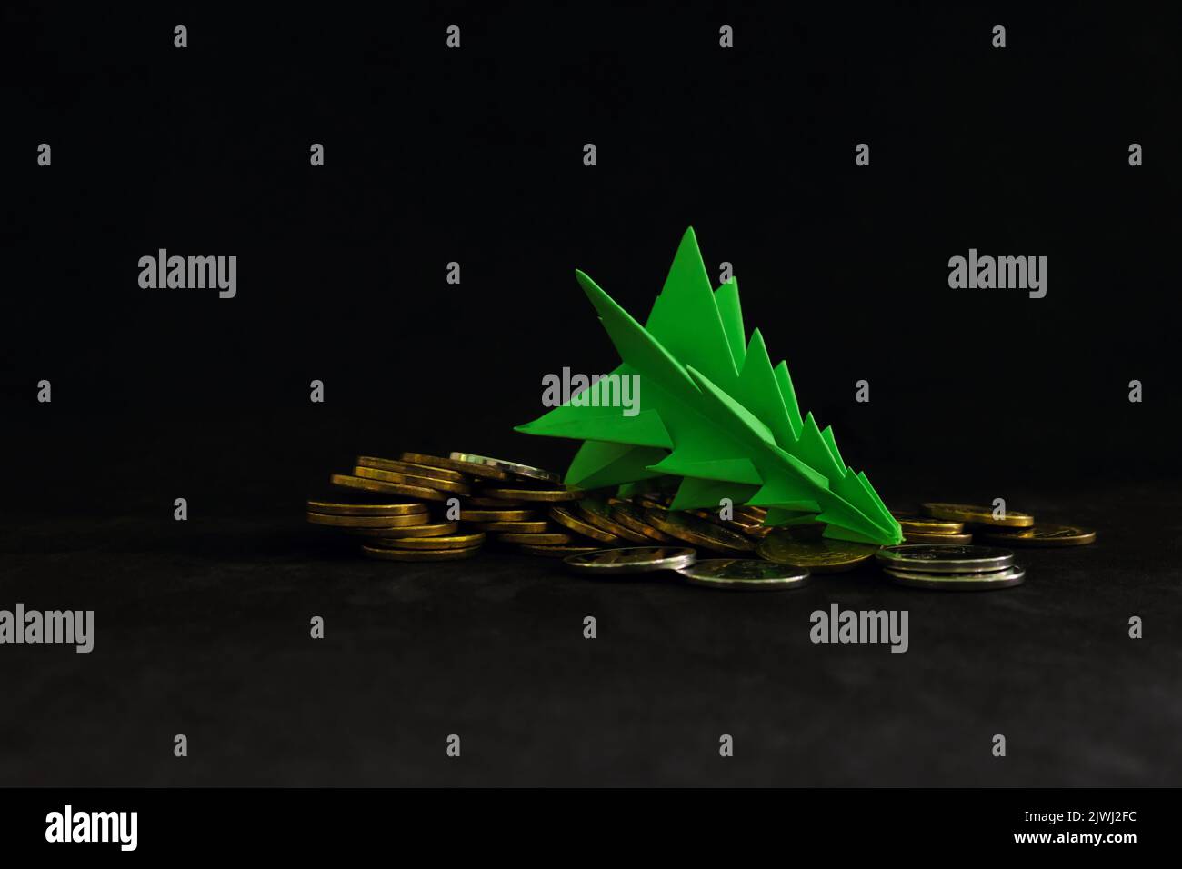 Christmas season crisis, recession and economic collapse concept ...