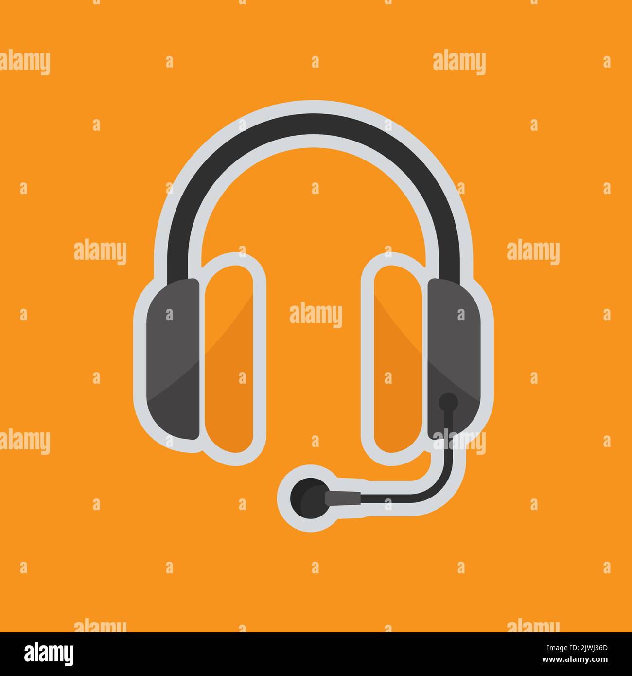 Headphone icon. Icon related to electronic, technology. Flat icon style ...