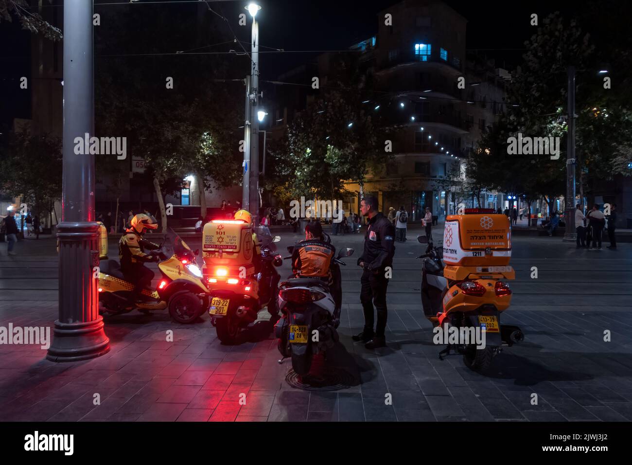 Medic riders with “Ambucycles” of United Hatzalah of Israel and 'Magen ...