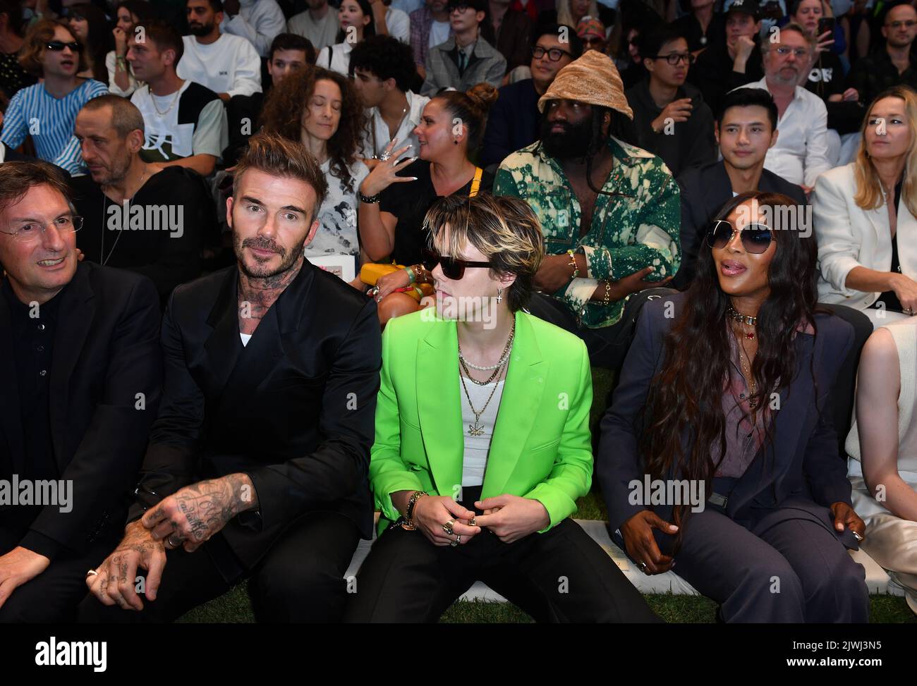 Dior Fashion week: David Beckham, Cruz Beckham, Naomi Campbell, Jessica ...