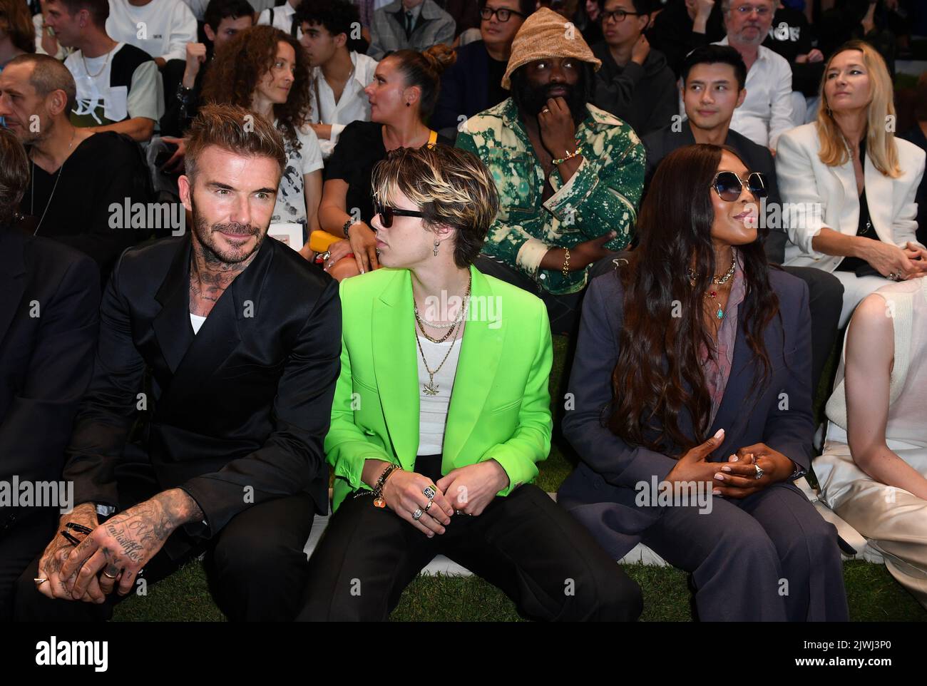 Dior Fashion week: David Beckham, Cruz Beckham, Naomi Campbell, Jessica ...