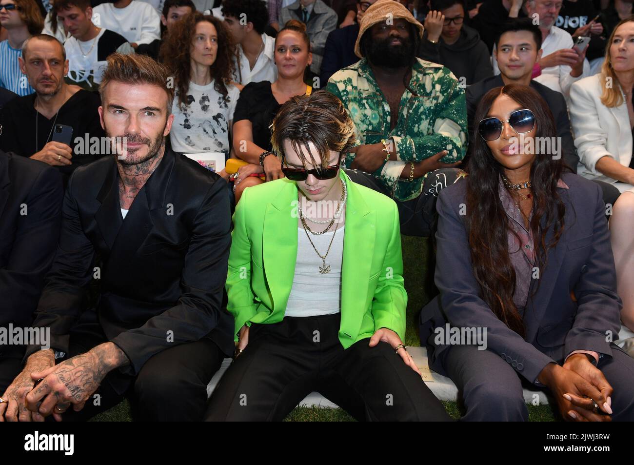 Dior Fashion week: David Beckham, Cruz Beckham, Naomi Campbell, Jessica ...