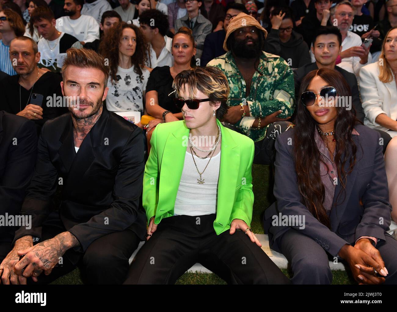 Dior Fashion week: David Beckham, Cruz Beckham, Naomi Campbell, Jessica ...