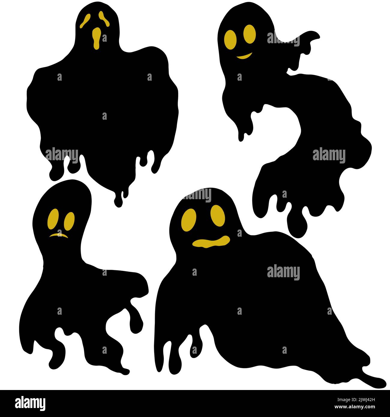 Ghost illustration boo Stock Vector Images - Alamy