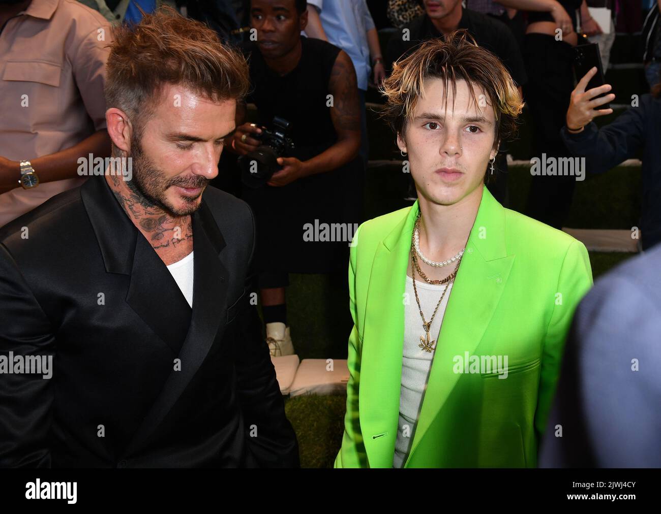 Dior Fashion week: David Beckham, Cruz Beckham, Naomi Campbell, Jessica ...