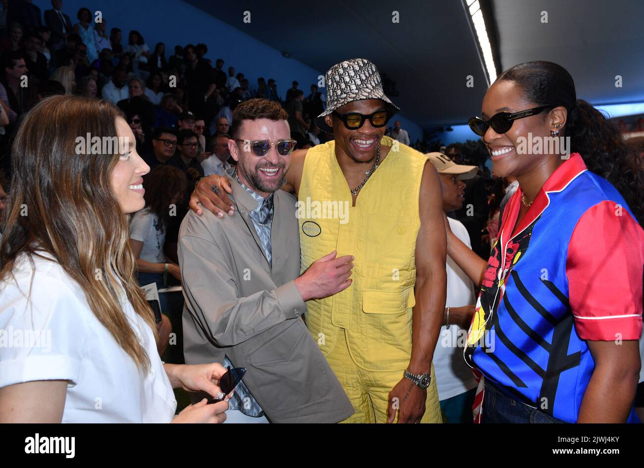 Dior Fashion week: David Beckham, Cruz Beckham, Naomi Campbell, Jessica ...