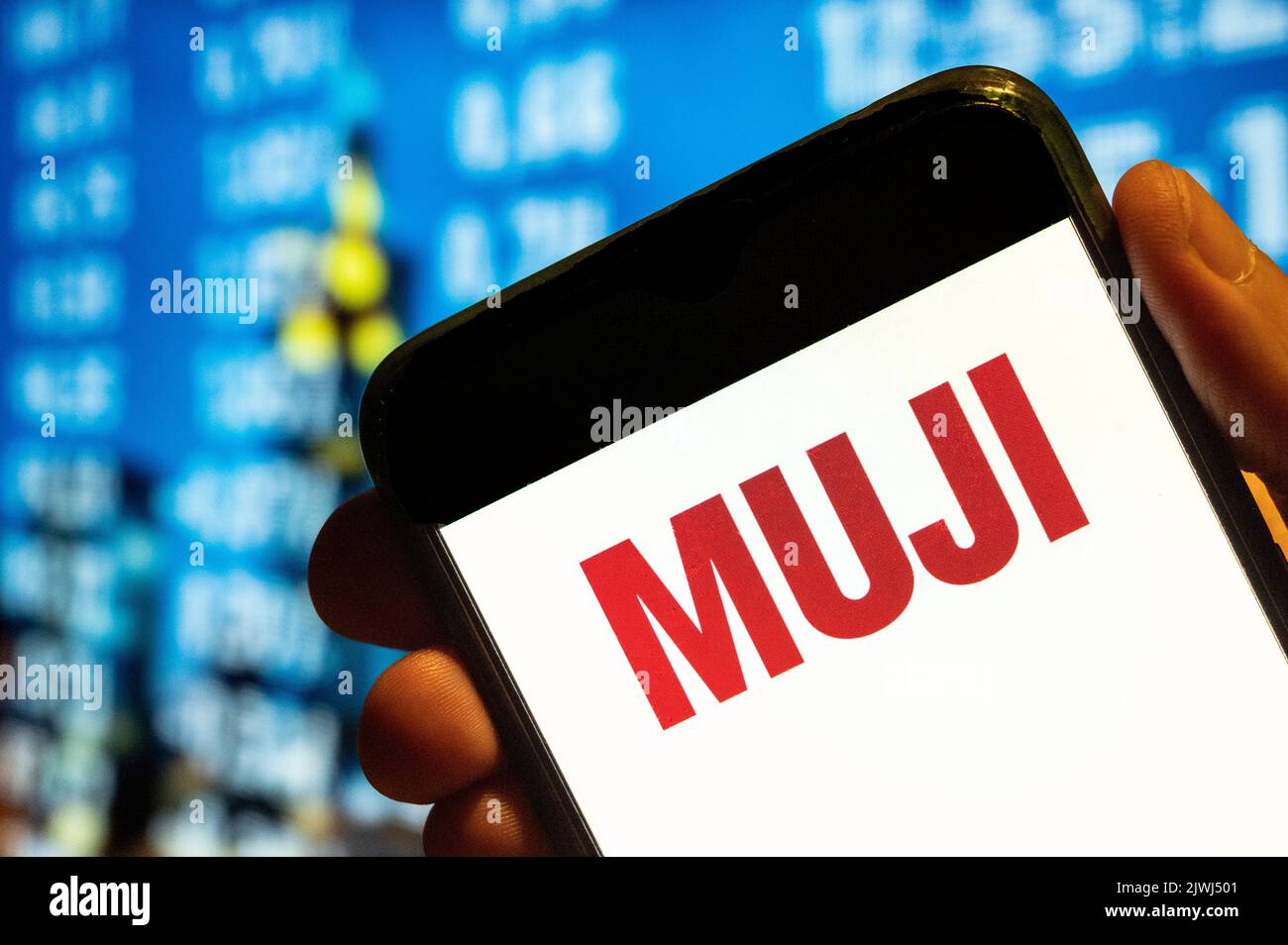 In this photo illustration, the Japanese household and clothing retail ...