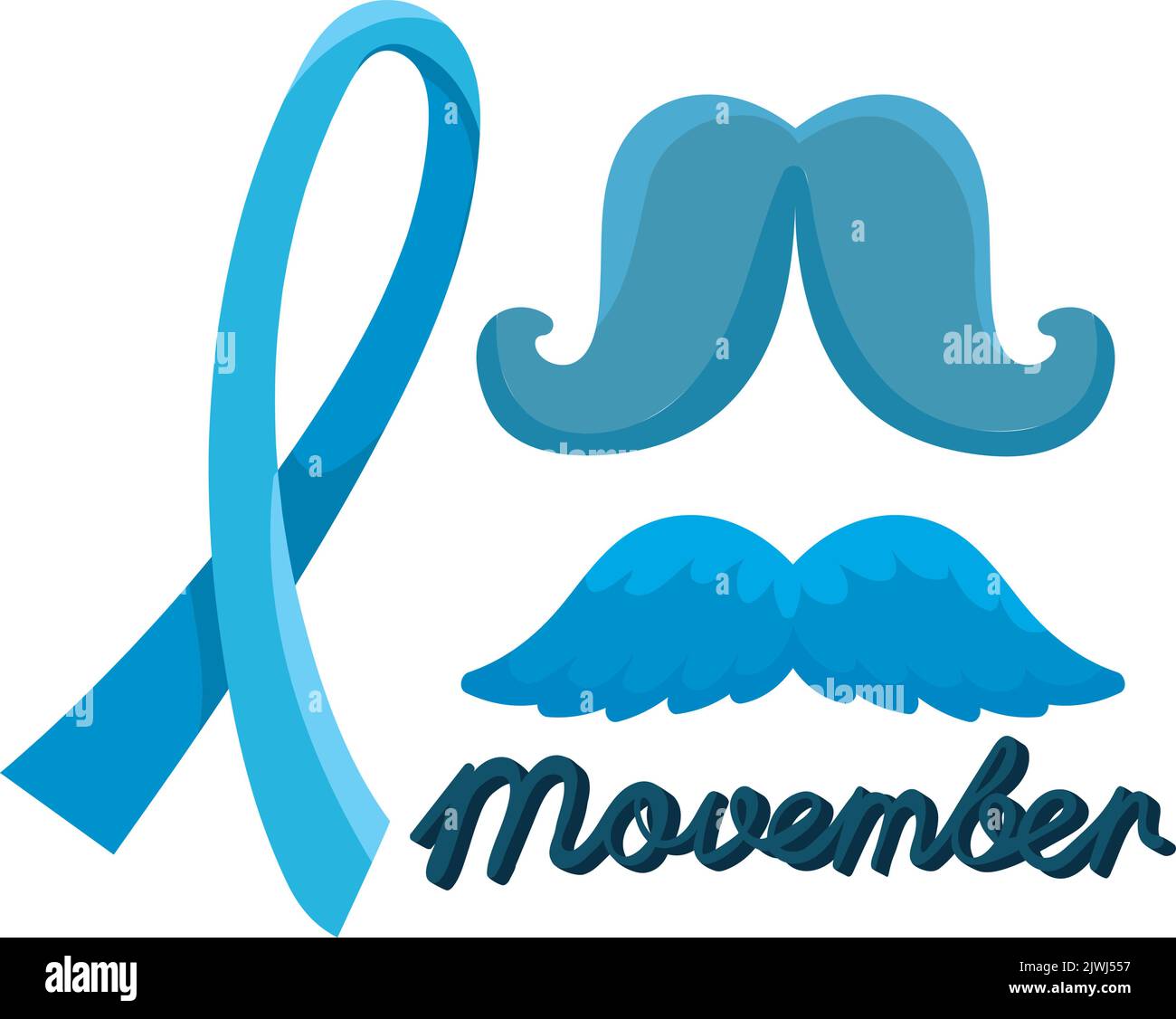 Icons Movember Prostate Cancer Awareness Stock Vector Image And Art Alamy