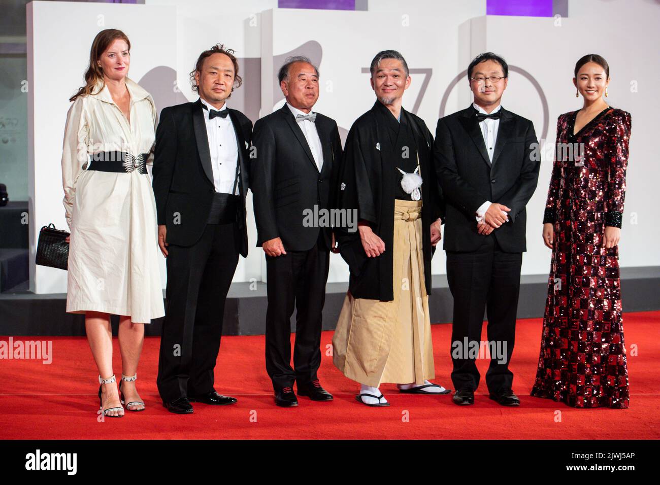 Venice, Italy. 05th Sep, 2022. Anne Pernod-Sawada, Yasuhiko Hattori ...