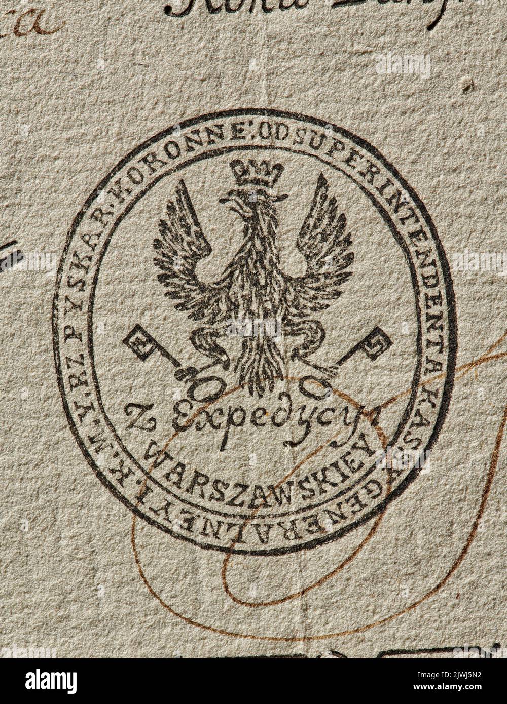 printed mark of the General Funds of the Treasury. Komisja Skarbu ...