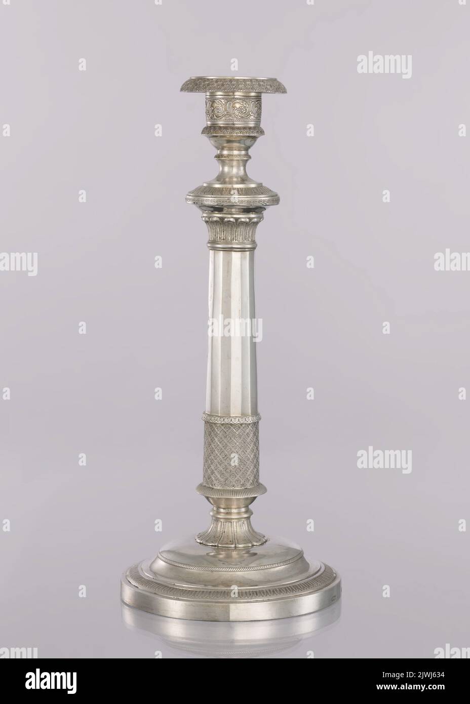 Single candlestick (candelabrum base). Lilpop, Karol Jerzy (fl. 1820-1833), goldsmith Stock ...