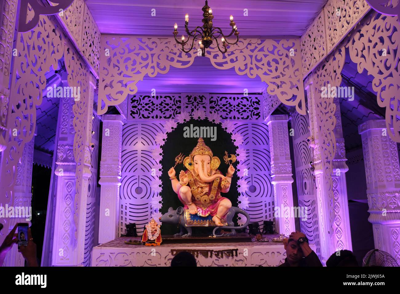 02 September 2022, Pune, Maharashtra, India, Beautiful idol of Lord ...