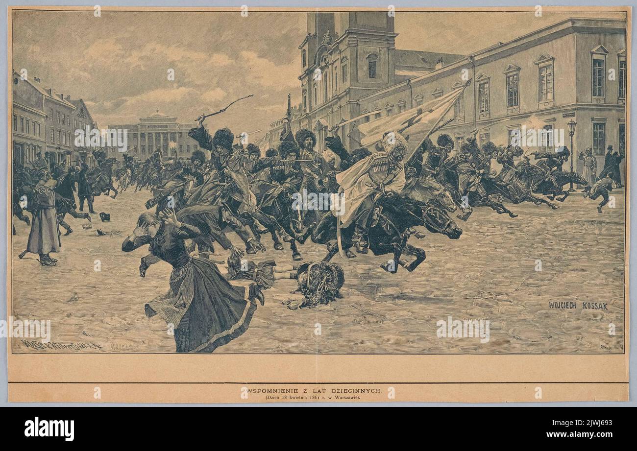 Reproduction of a painting: Wojciech Kossak (1856-1942), Childhood ...