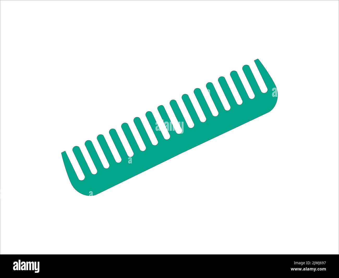 Hair Comb icon. Barber symbol silhouette isolated on white background ...