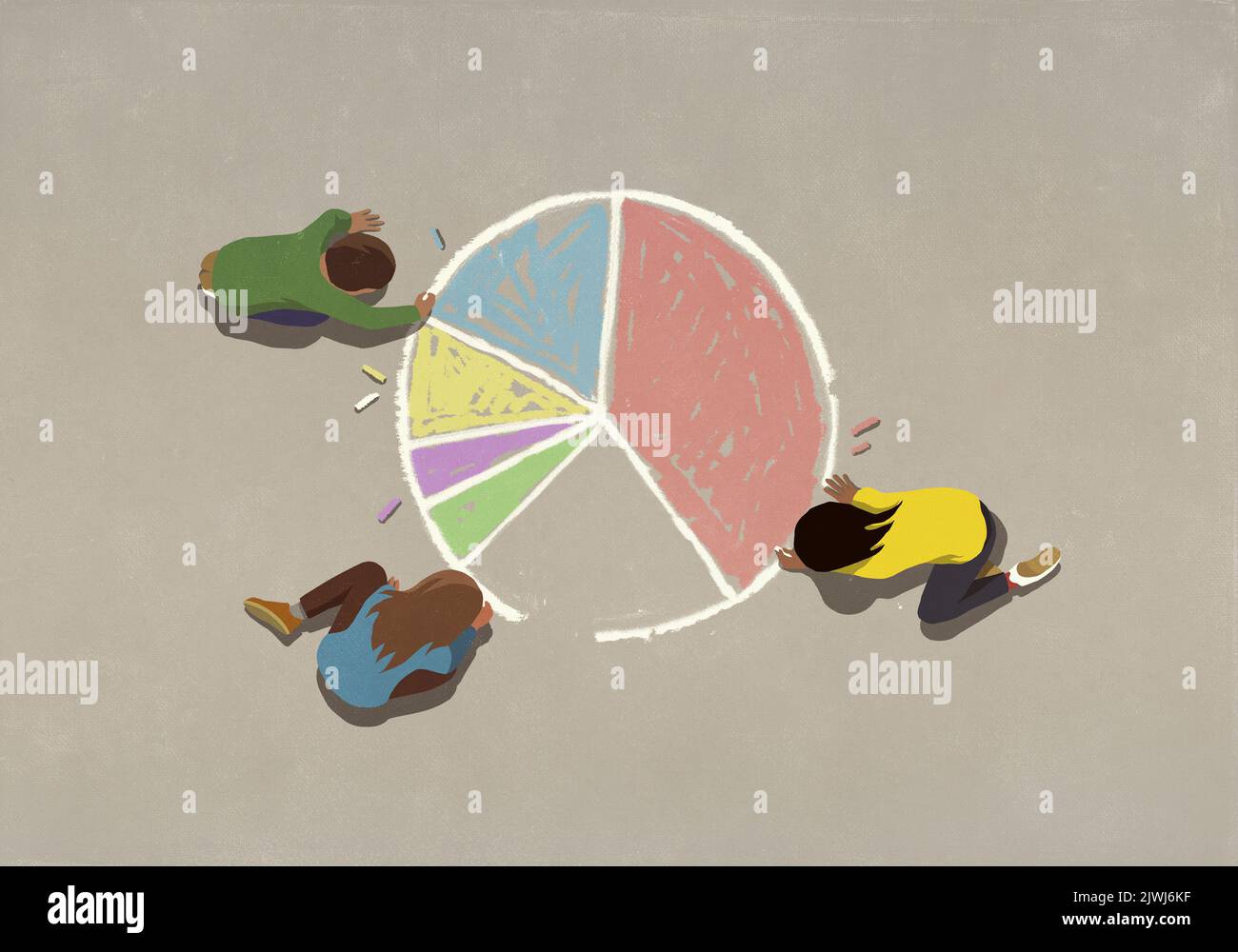 Child pie chart hi-res stock photography and images - Alamy