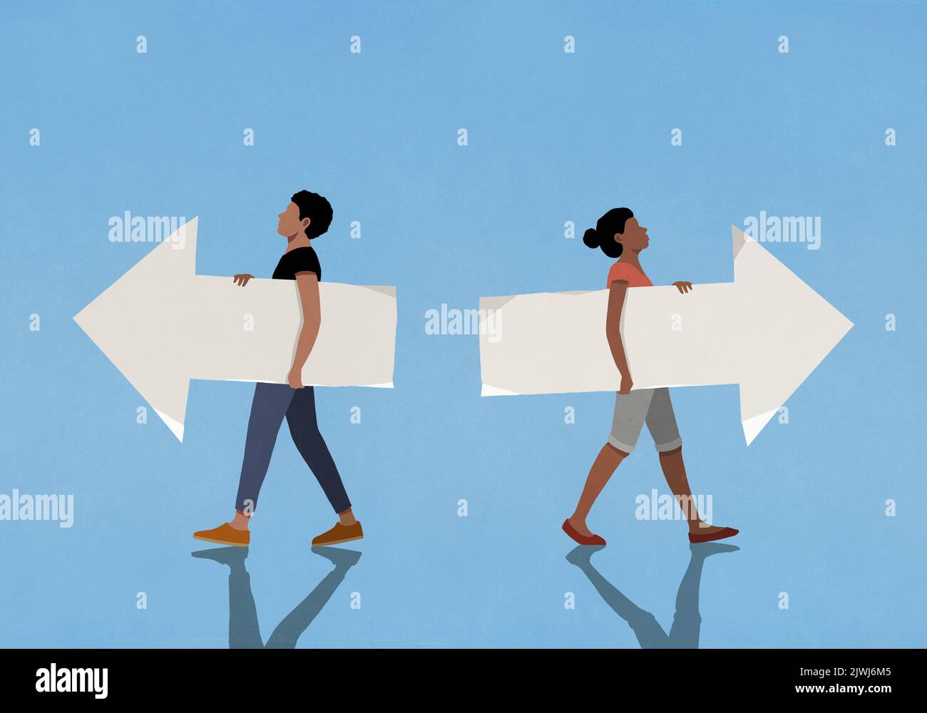 Walking Away From Each Other