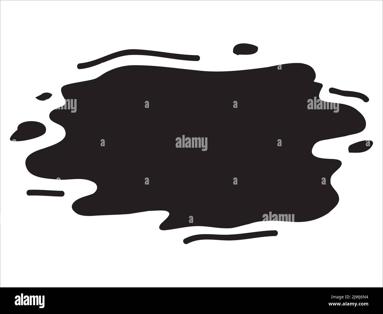 Hand drawn Black paint blob. Brush pen splatter shapes, ink, paint ...