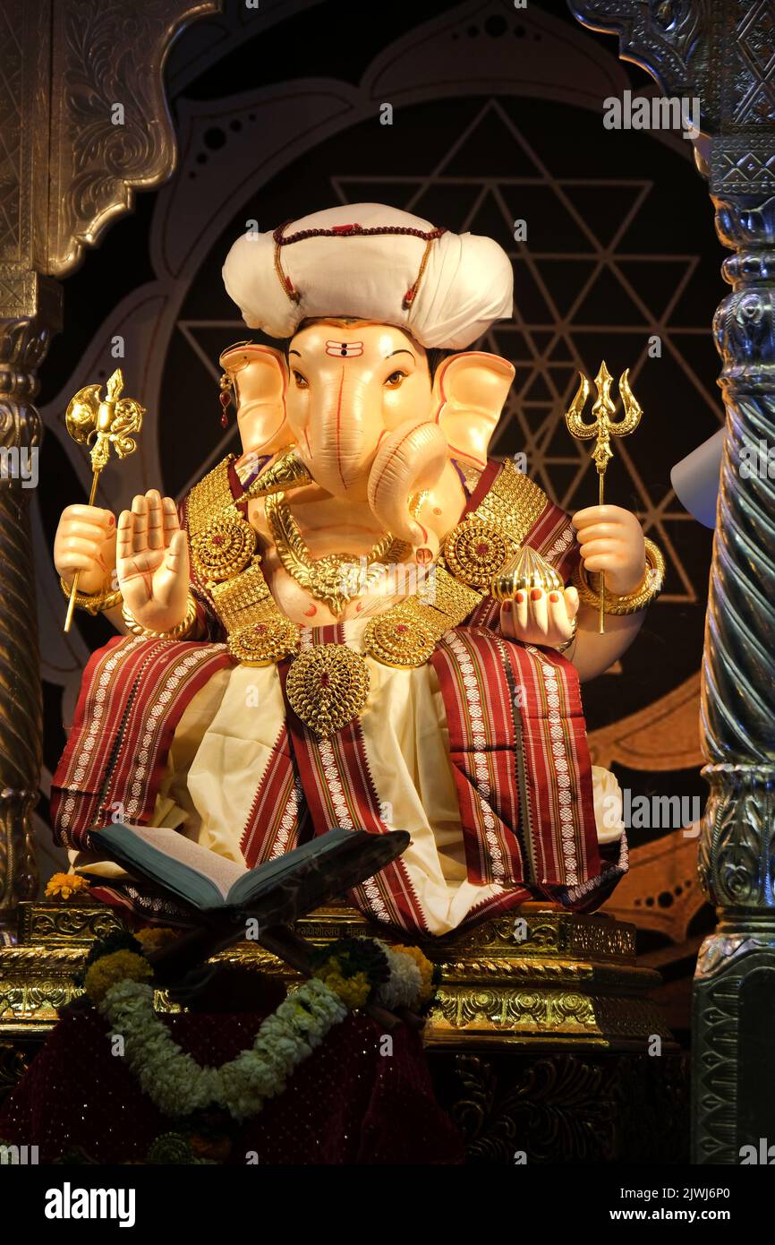 02 September 2022, Pune, Maharashtra, India, Beautiful sculpture of ...