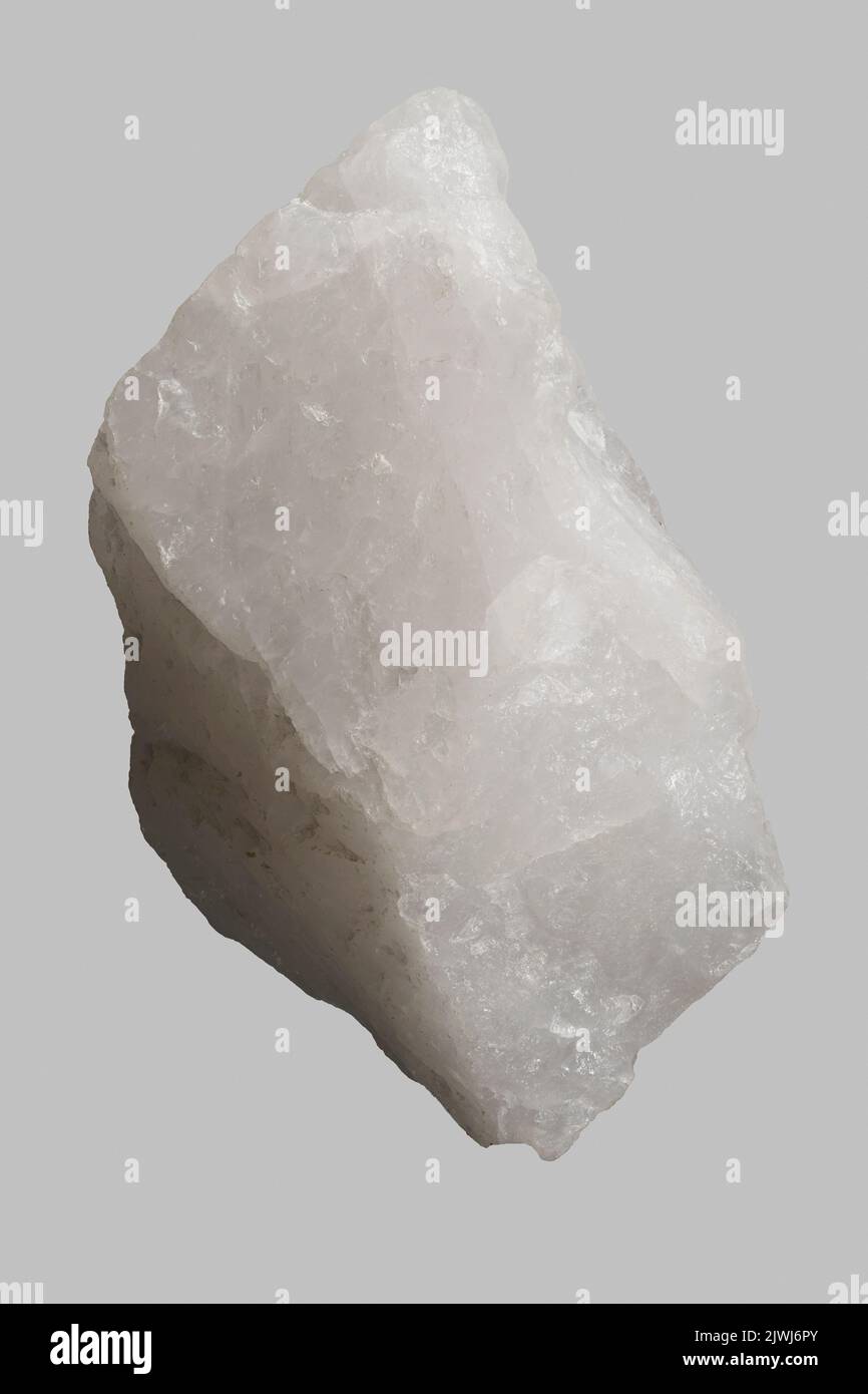 Close up white quartz on white background Stock Photo - Alamy