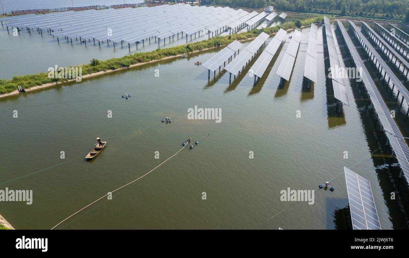 YANGZHONG, CHINA - SEPTEMBER 6, 2022 - Aerial photo taken on Sept 6 ...