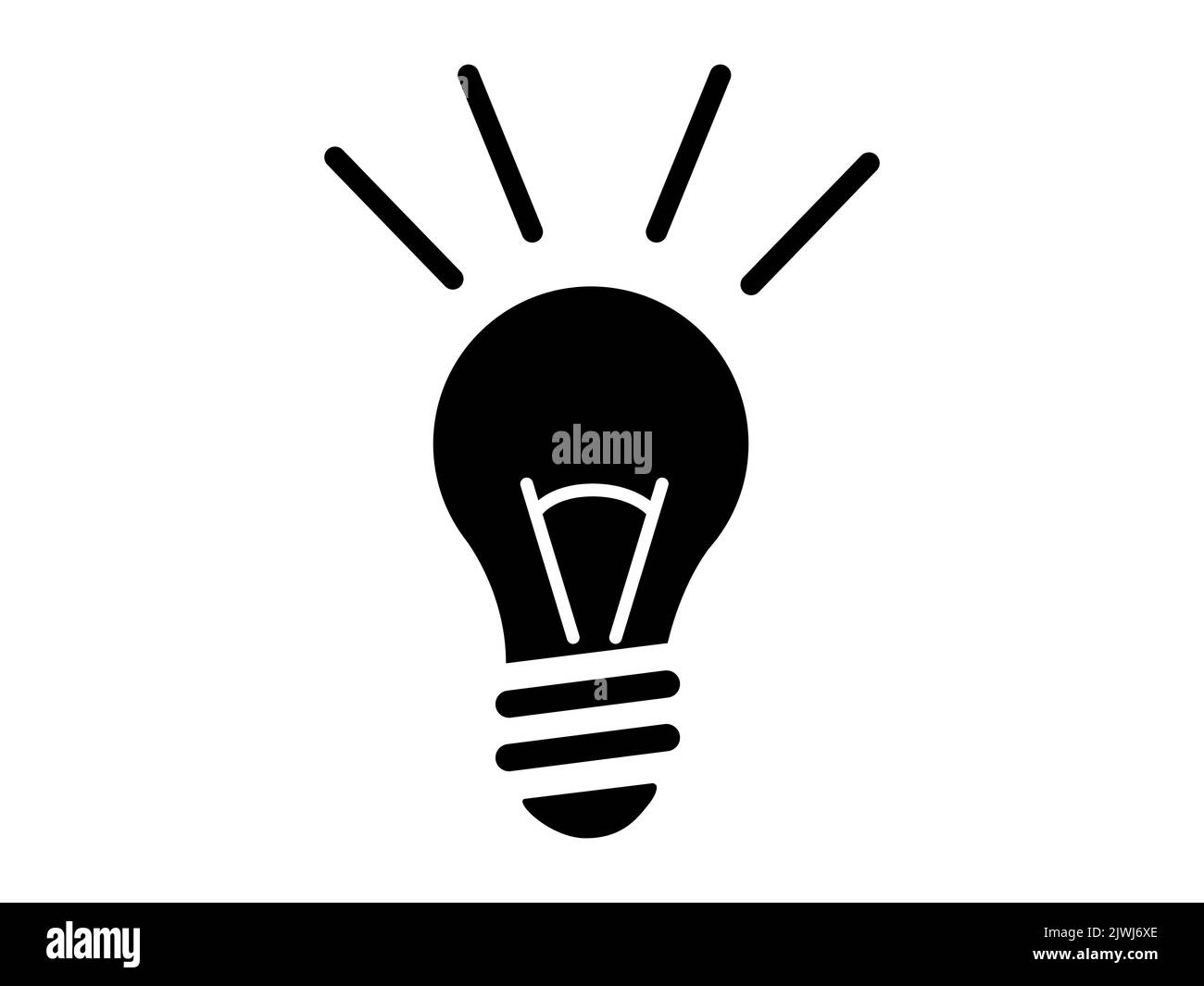 The light bulb icon. The concept of the idea symbol, creative thinking ...