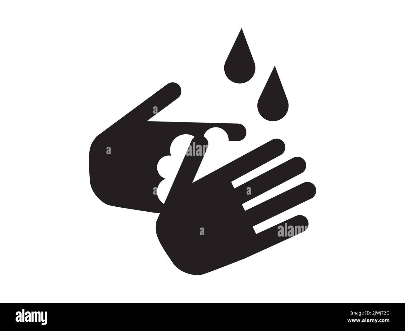 Hand Wash Icon To Keep Clean Clean Hands Symbol Vector Icon For