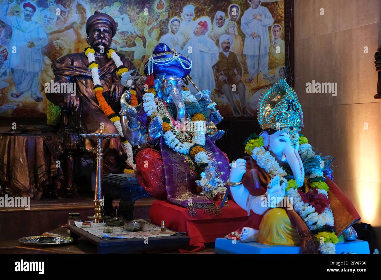 02 September 2022, Pune, Maharashtra, India, Kesari Wada Ganpati is the ...