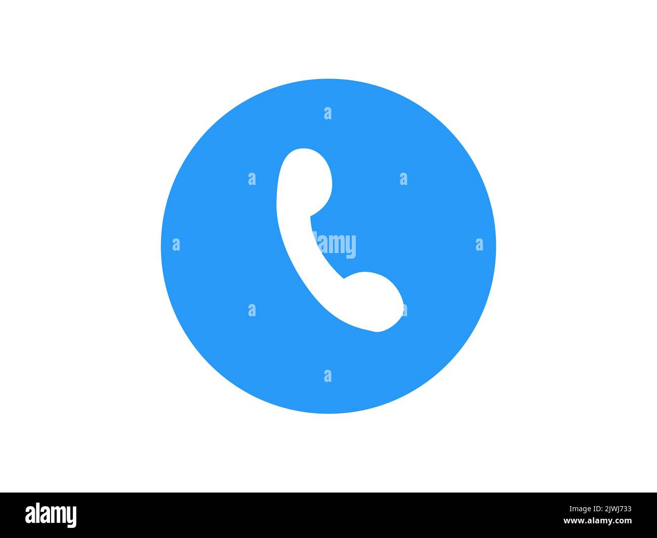 Phone call icon. flat rounded symbol on an isolated background.. Call ...