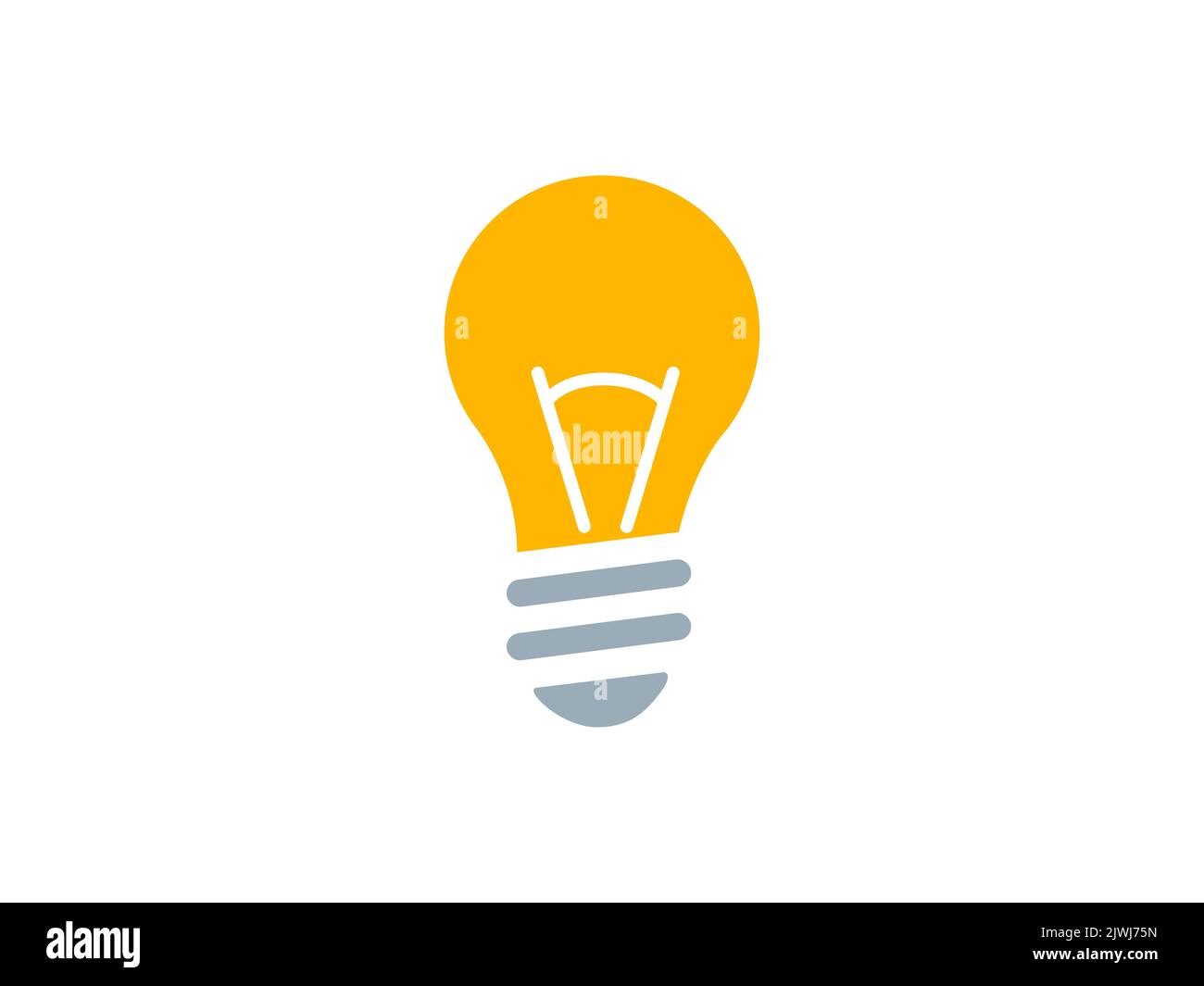 The light bulb icon. The concept of the idea symbol, creative thinking ...