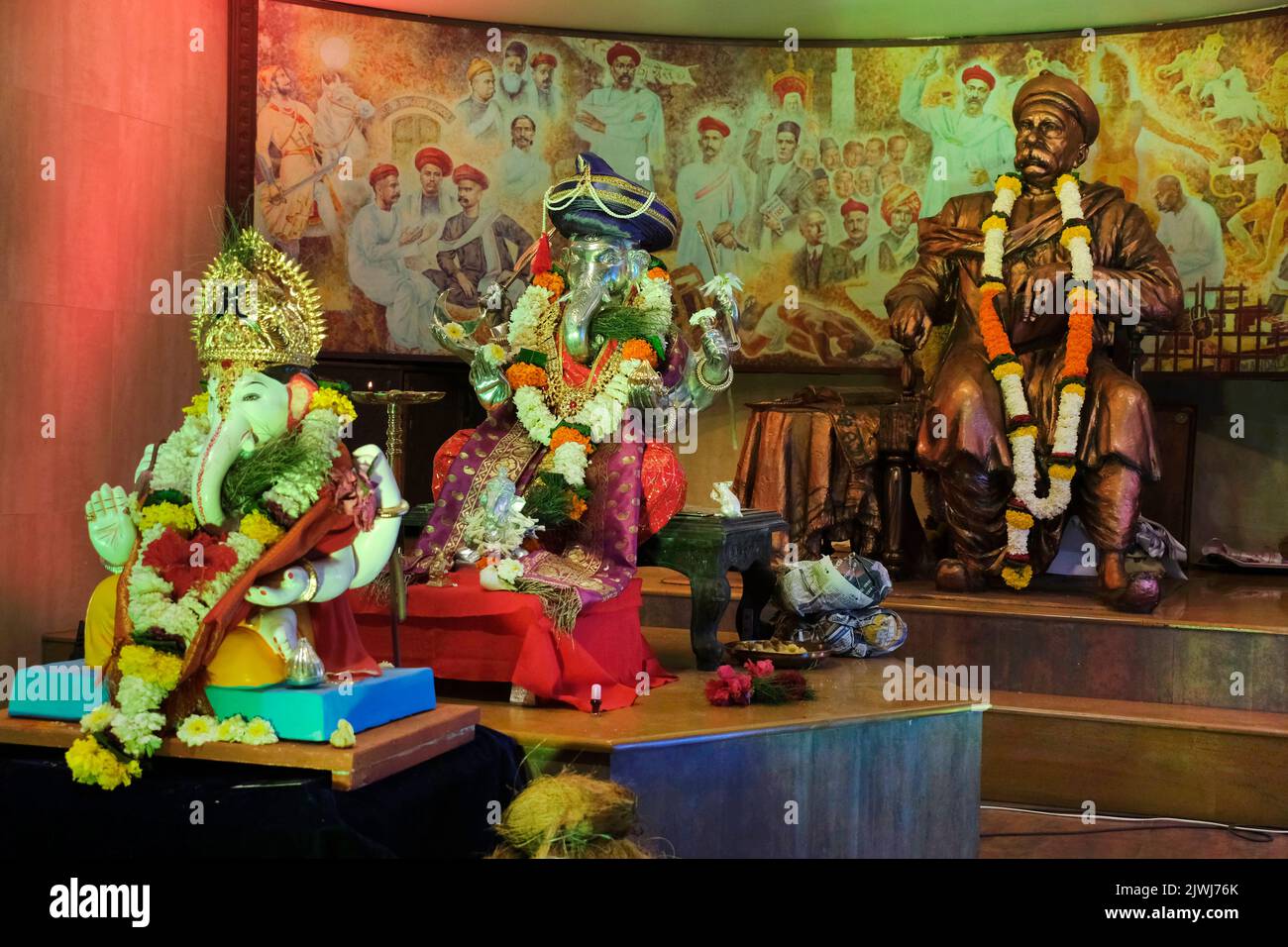 02 September 2022, Pune, Maharashtra, India, Kesari Wada Ganpati is the ...