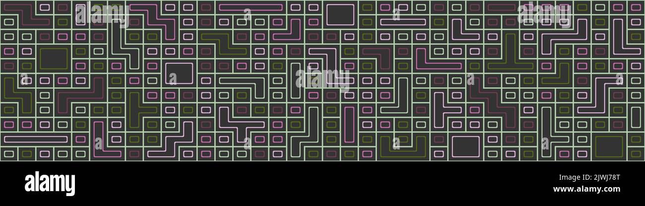 Seamless geometric pattern of multicolored squares and arbitrary shapes ...