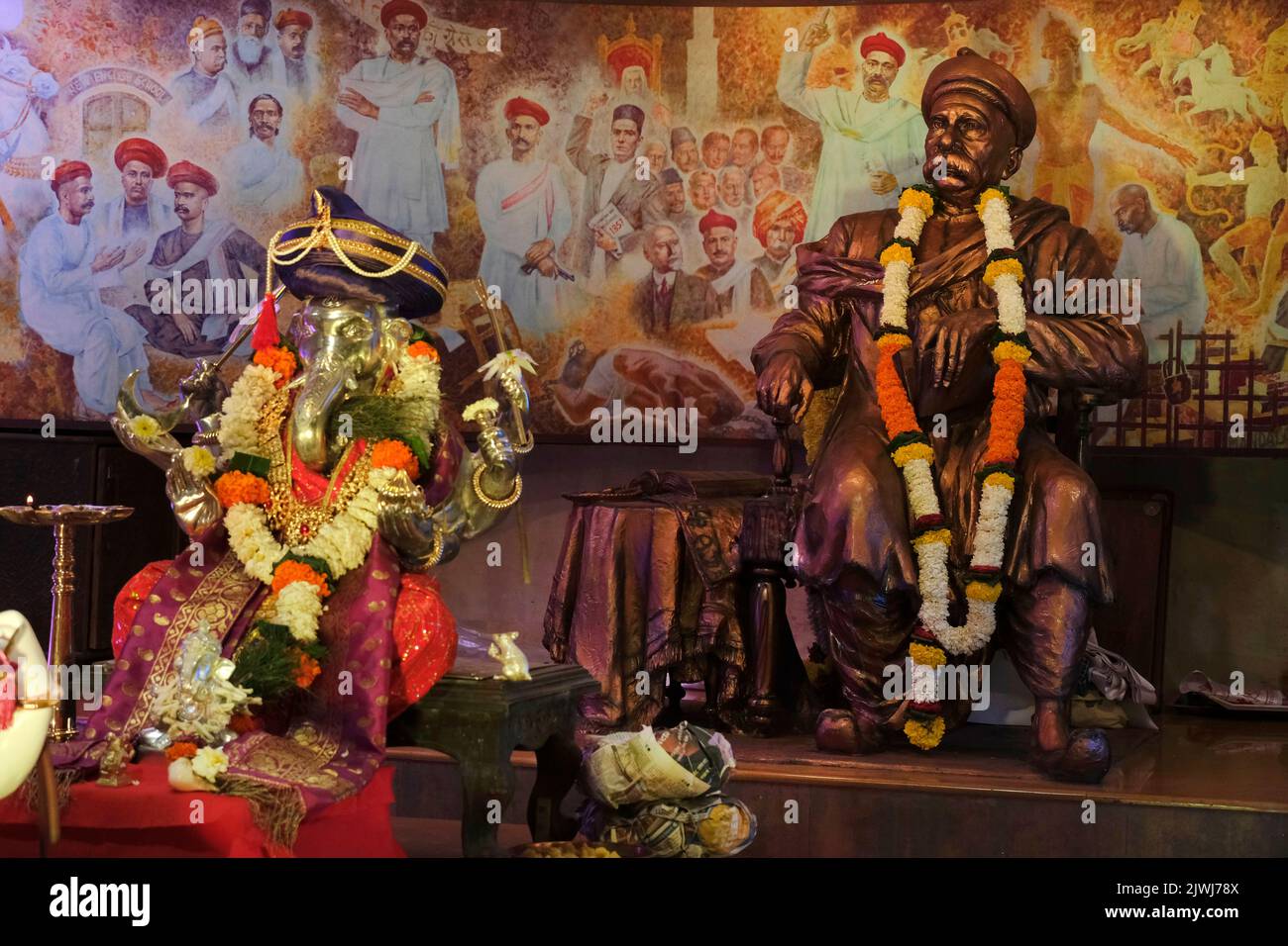 02 September 2022, Pune, Maharashtra, India, Kesari Wada Ganpati is the ...