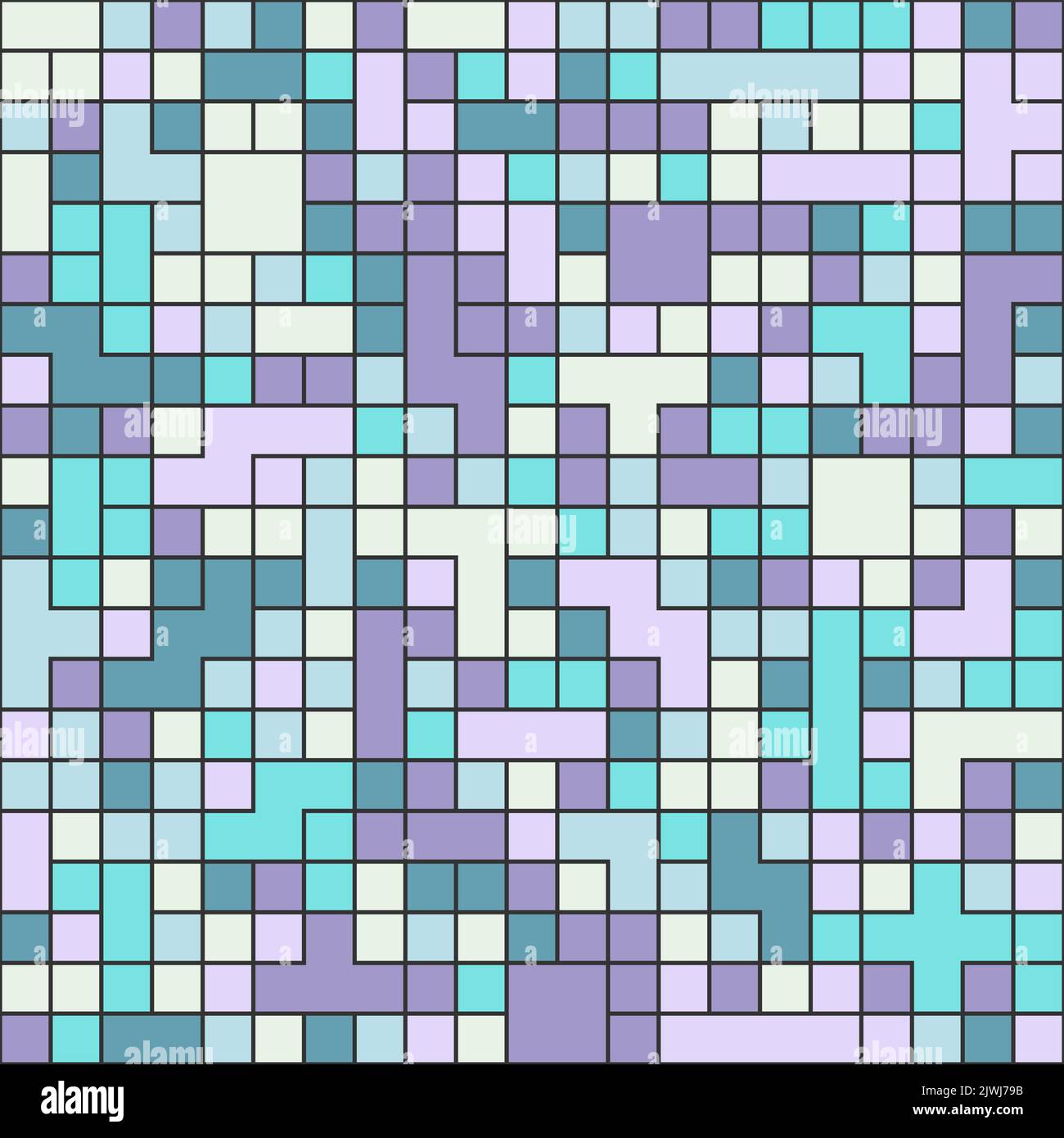 Seamless geometric pattern of multicolored squares and arbitrary shapes ...