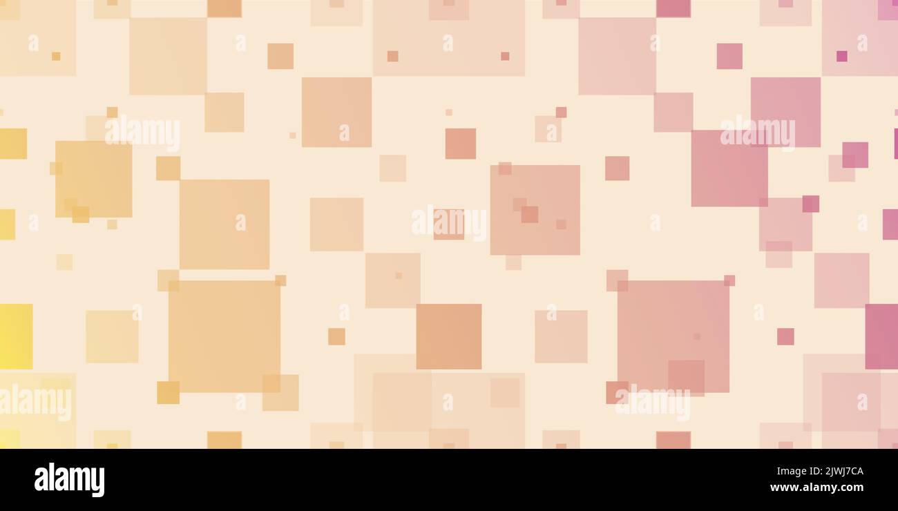 Seamless colored geometric pattern of squares of different transparency ...